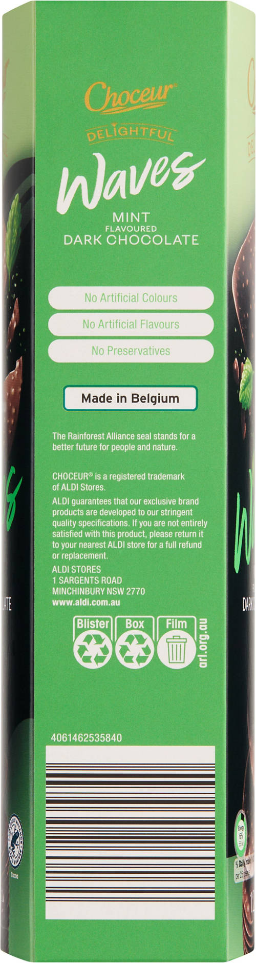 Delightful Chocolate Waves Mint 125g